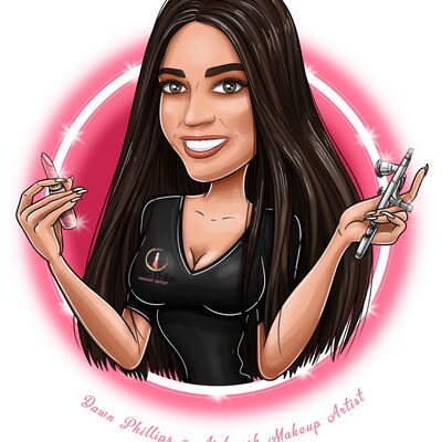 PMU Artist Logo Design Custom Portrait for Your Business Logo ...