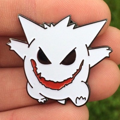POKEMON X the DARK KNIGHT Jengar gengar and the Joker Enamel - Etsy