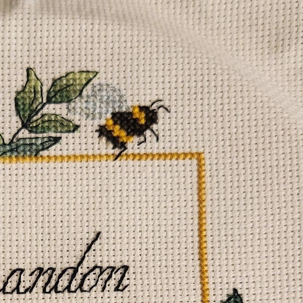 Mini Bee Cross Stitch Pattern PDF – Cute Bumblebee Needlework, Easy ...