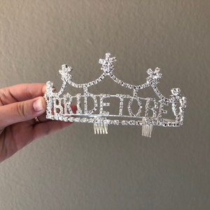 Bride to Be Tiara, Bachelorette Party Tiara for the Bride to Be, Bridal ...