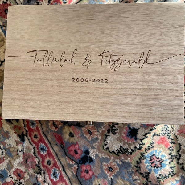 Personalised Couples Names Wedding Gift Keepsake Box, Personalized ...