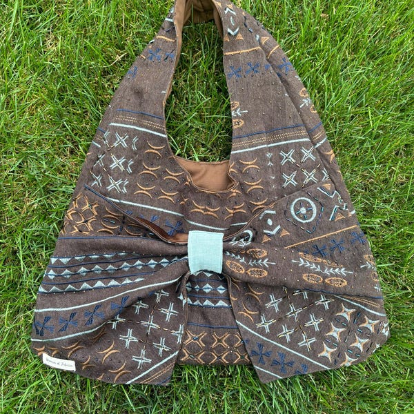 Bow Hobo Bag Sewing Pattern PDF Printable Instant Download DIY One Size ...