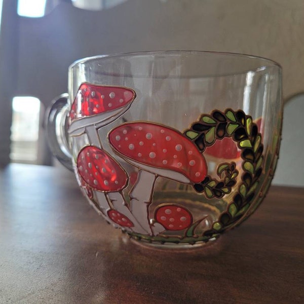 Handmade Toadstool Mug: Personalized Mushroom Tea Cup, Mycologist Gift ...