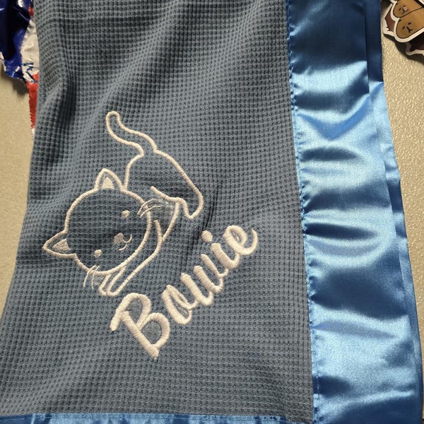 Embroidered Wedding Day Tie Label Personalized Custom Monogramed for ...
