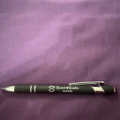 Custom Pen, Laser Engraved Metal Pen, Business, Logo, Name, Fully ...