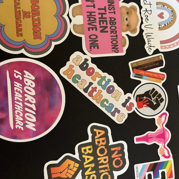 Women's Rights Sticker, Pro Choice Sticker Pack, Feminist Sticker ...