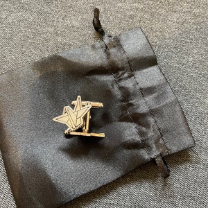 5 Pairs of Stylish Origami Crane Cufflinks - Etsy