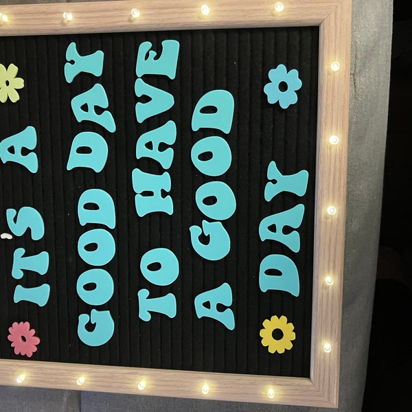 Retro Letter Board Icons| It's A Good Day to Have A Good Day| Positive ...