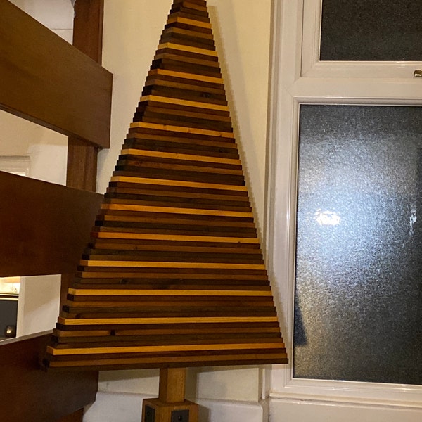 Infinity Eco Wooden Decorative Christmas Tree Multicoloured Stain ...