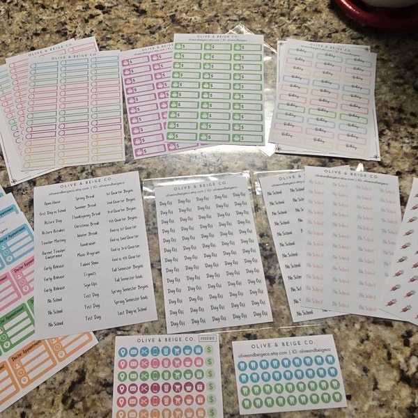 Tiny Dollar Sign Stickers Mini Money Stickers Cash Planner Stickers ...