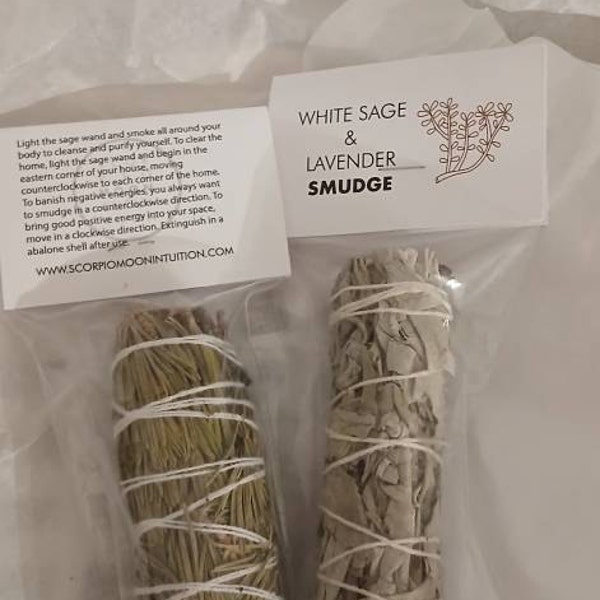 White Sage Bundle Smudge Variety Wands Set of 2 - Buy 1 Get 1 Free! - Etsy