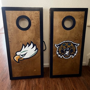 Custom Cornhole Boards Company Logo Cornhole Set With - Etsy