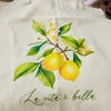 Italian Tote Bag, La Vita E Bella Lemon Tote Bag, Italian Wedding ...