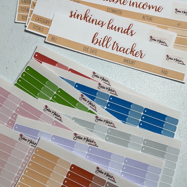 GRAY - Expense Tracking Stickers - Etsy