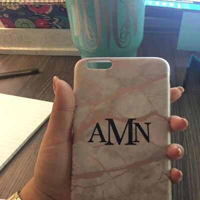 Vinyl Monogram Decal, Monogram for Phone Case, iPhone Monogram Decal ...