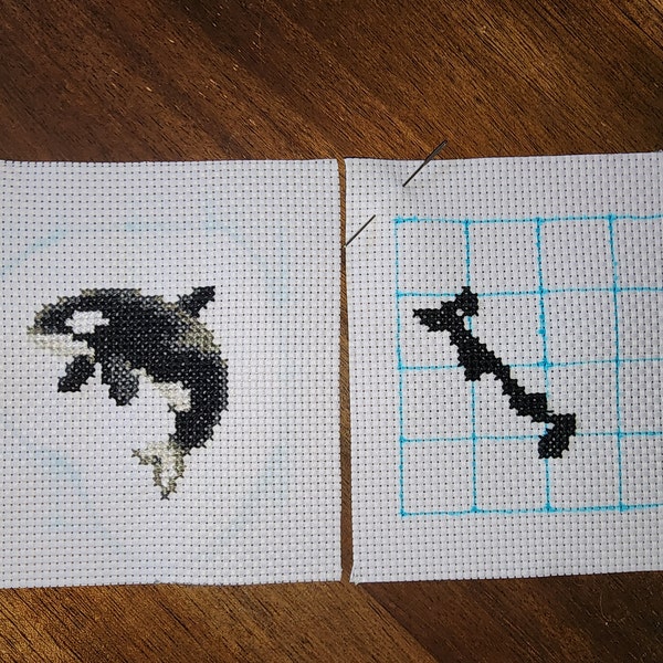 Orca Cross Stitch Pattern PDF Bundle - Set of 3 Killer Whale Patterns ...