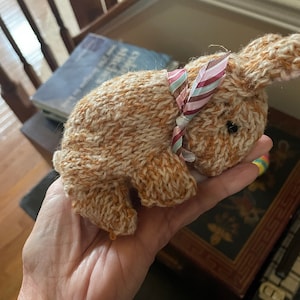 KNITTING PATTERN Black Otter Rex Rabbit | Etsy