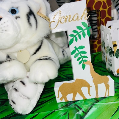 Safari Number Prop/safari Birthday Age Photography Prop/jungle Animal ...