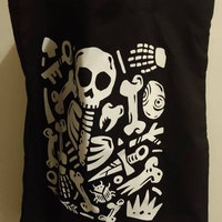 Archeology Skeleton Lino Cut Print. Skeleton Lino Print. Bugs and Bones ...