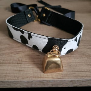 Strawberry Pink Cow Print Collar/ Choker - Etsy