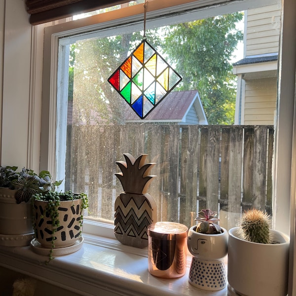 Girl in Dagger Stained Glass Pattern for Hobby Use - Etsy