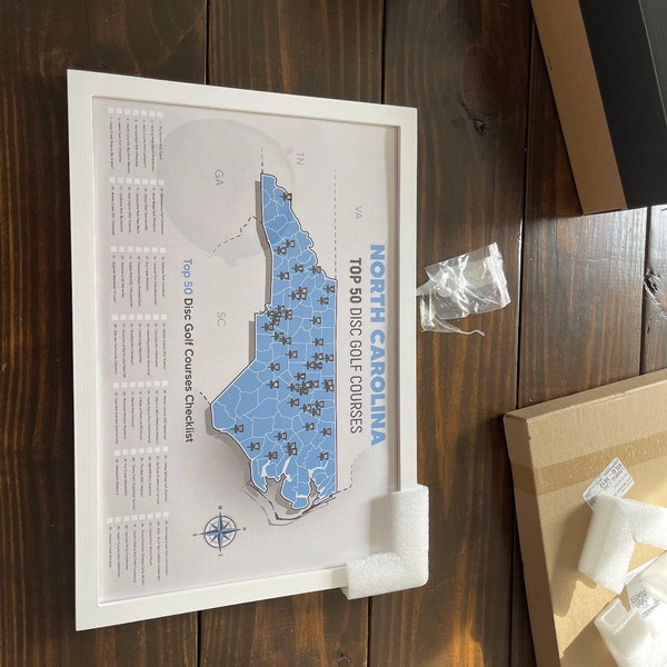 Ohio Golf Top 50 Courses Map - Etsy