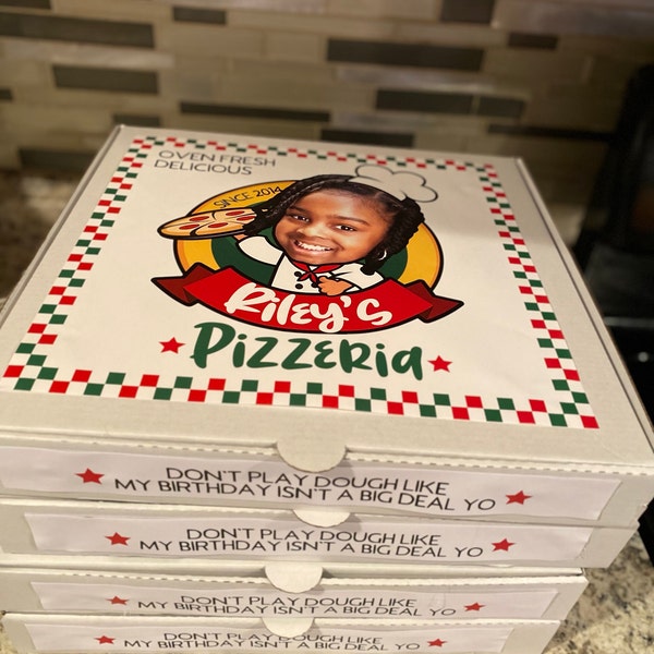 Pizza Box Printable Label, Pizza Birthday Party, Italian Birthday Party ...