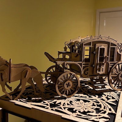 Carriage SVG Laser Cut Files Nomad Caravan Wagon With - Etsy