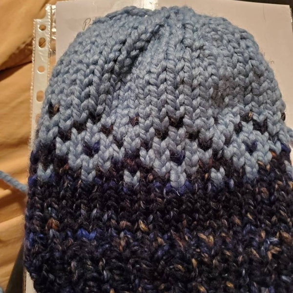 KNITTING PATTERN - Hollow Rock Hat, Super Bulky Knit Hat Pattern - Etsy
