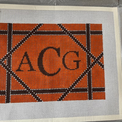 From the Library of Personalized Hand Painted Needlepoint Canvas - Etsy