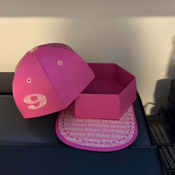 Baseball Cap Box Svg, Favor Box, Baseball Cap, Sports Gift Box ...