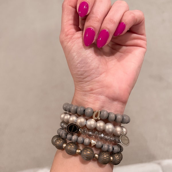 White Coral Bracelets, Rhinestone Bracelets, White Wavy Agate Bracelets ...