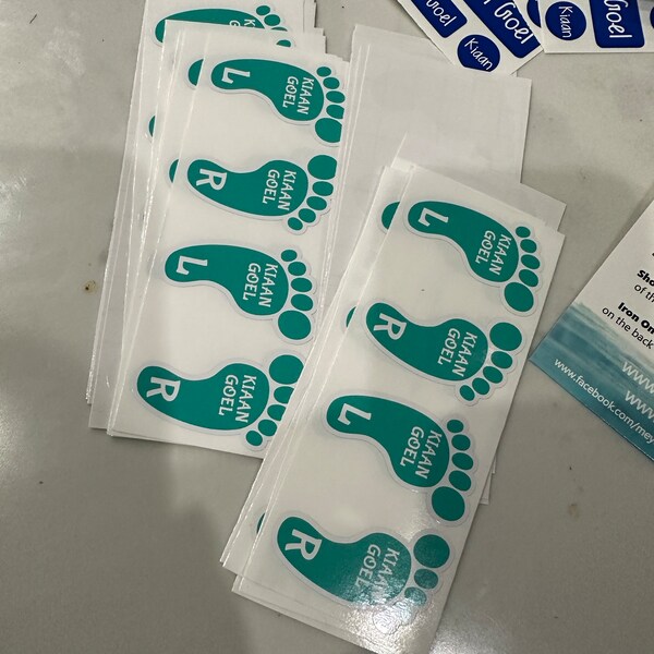 20 Shoe Labels - 10 Left, 10 Right - Waterproof and Fade Resistant ...