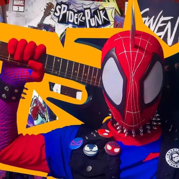 Spider-punk (across the Spiderverse) Faceshell/lense 3d Print File - Etsy