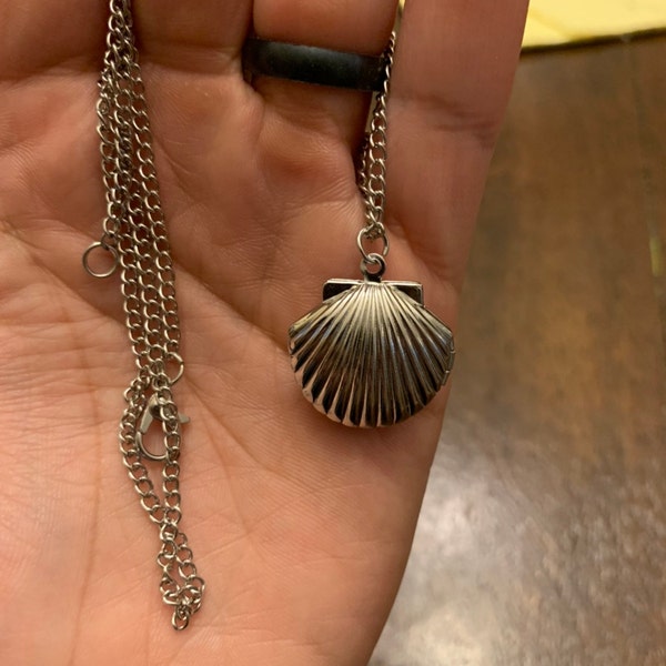Seashell Locket, Shell Locket, Shell Necklace, Seashell Necklace, Shell ...