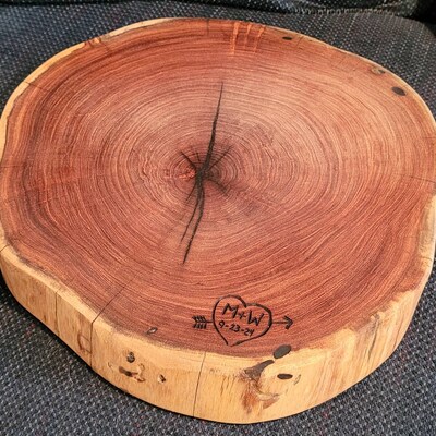 Stump Chopping Block or Wedding Cake Stand Combo 4 Thick Butcher Block ...