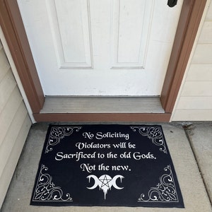 Gothic Welcome Mat Gothic Doormat Indoor/outdoor Mat - Etsy