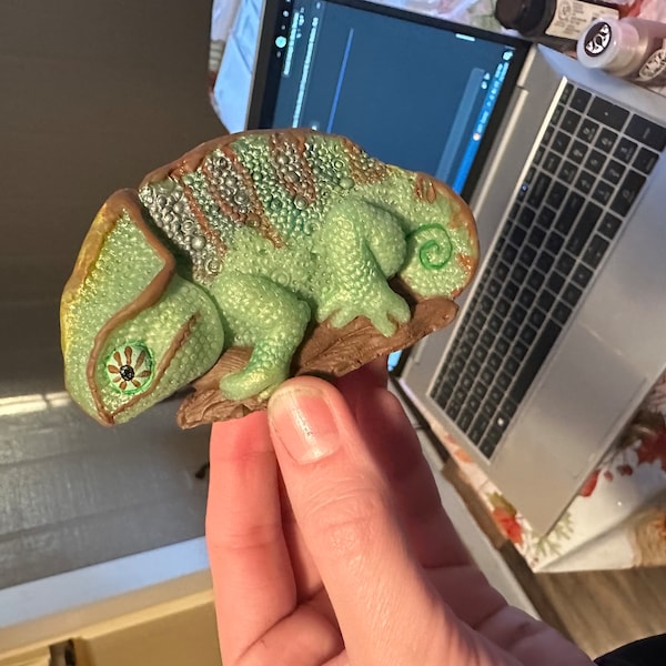 3D Chameleon Silicone Mold, Lizard Craft Mold - Etsy