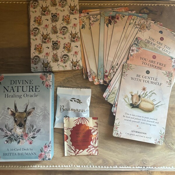 Divine Nature Healing Oracle: A 56 Oracle Card Deck by Britta Baumann ...