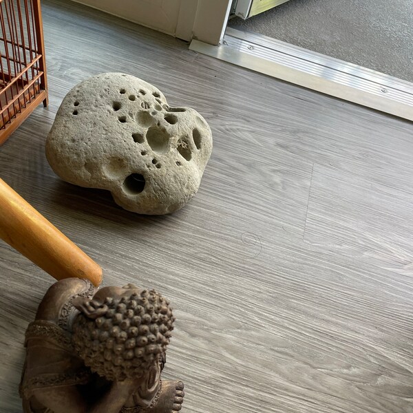 7oz Genuine HOLEY HOLED STONE Natural Indent Void Hole Indentation ...