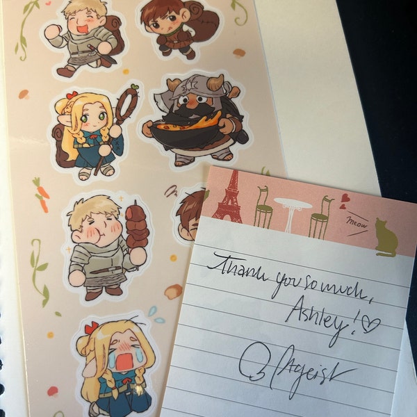 Dungeon Meshi Sticker Sheet: Matte Vinyl Dunmeshi (4x6) - Etsy