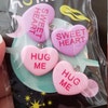 2pc Valentines Hug Me Candy Heart Charm - Charm Bracelet - Food Charm ...