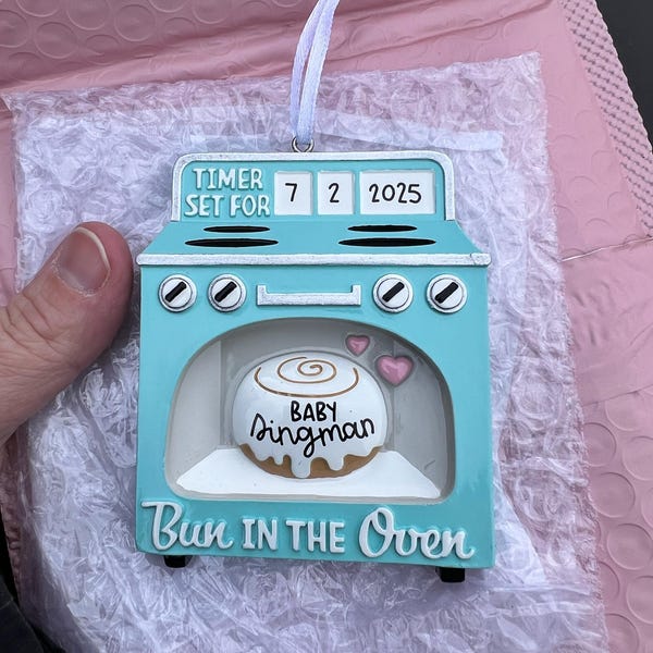 GYMNASTICS Glitter Pink Ornament | Hand Personalized • Ceramic ...