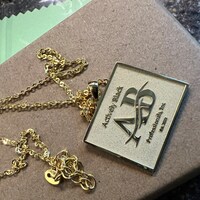 Gold Monogram Circle Disc Necklace,monogram Initials Necklace,gold Disk ...