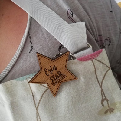 Star Baker Badge Bake off Brooch Star Badge Personalised - Etsy UK