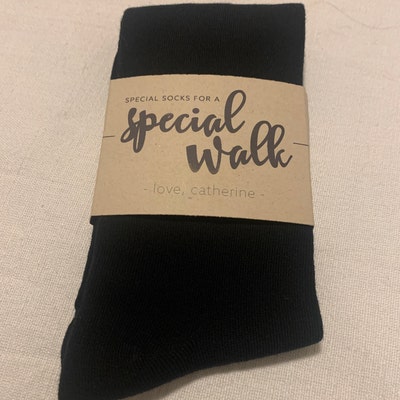 Special Socks for a Special Walk Sock Label, Dad Gift From Bride ...