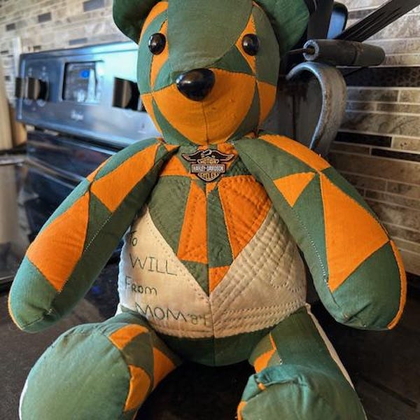 Memory Bear Pattern + VIDEO Tutorial, Keepsake Bear Sewing Pattern, 22 ...