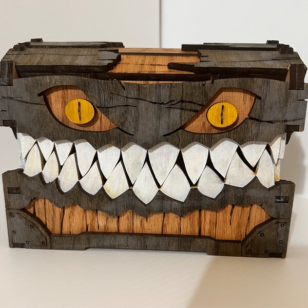 Mimic Chest Laser Cut Files: SVG, PDF, CDR (3-5mm) - Etsy