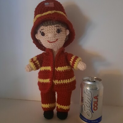 Firefighter Crochet Pattern PDF Digital Download - Etsy