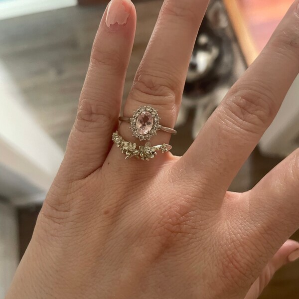 Cherry Blossom Ring, Sakura Ring – Silver/gold/rose Gold/white Gold ...